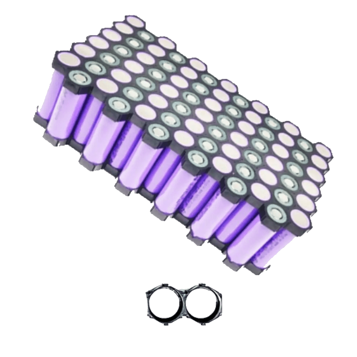 Support modulaire pour accu 18650, rack de 2 accus