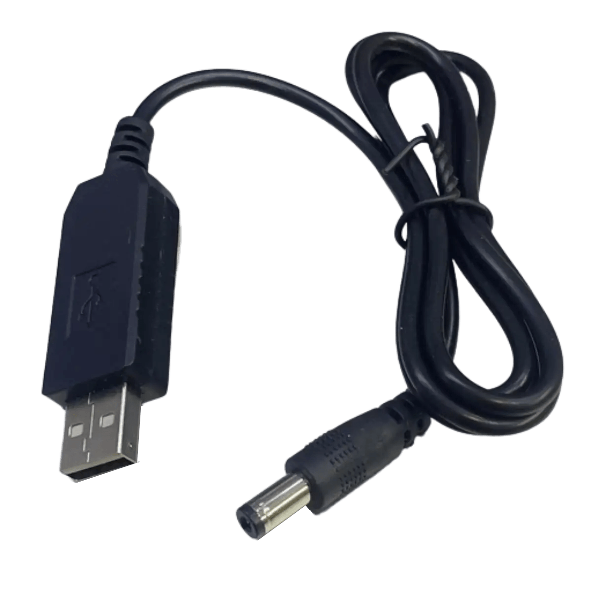 Câble chargeur USB 5V sortie 12.6V vers fiche jack DC 5.5 x 2.1mm