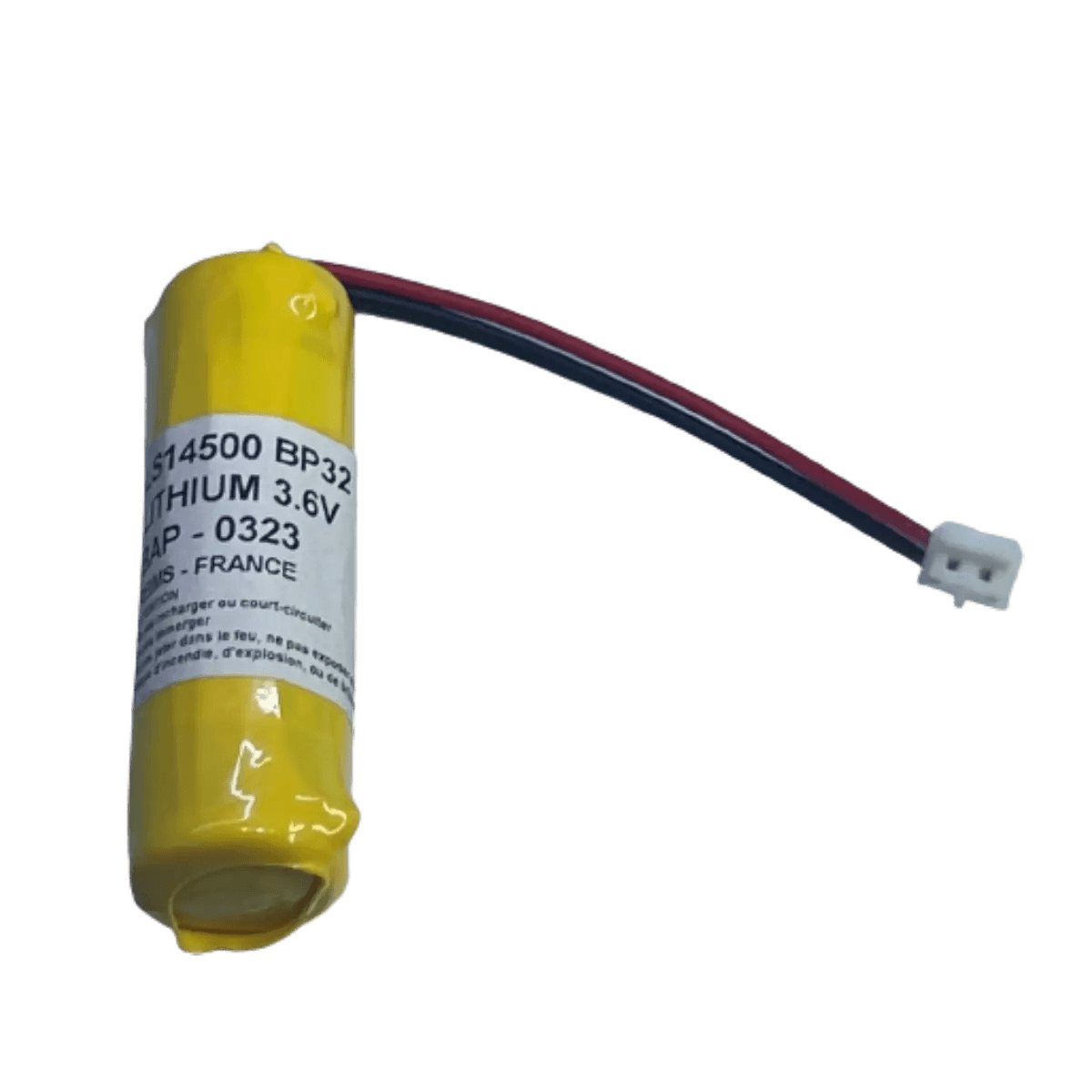 PILE LITHIUM 3.6V POUR AUTOMATE MITSUBISHI MR-J3BAT / ER6VC119A / ER6V